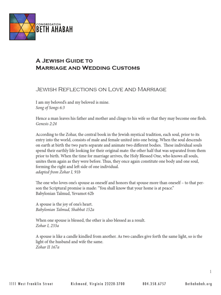 Wedding Guidebook | PDF | Wedding | Jewish Life Cycle