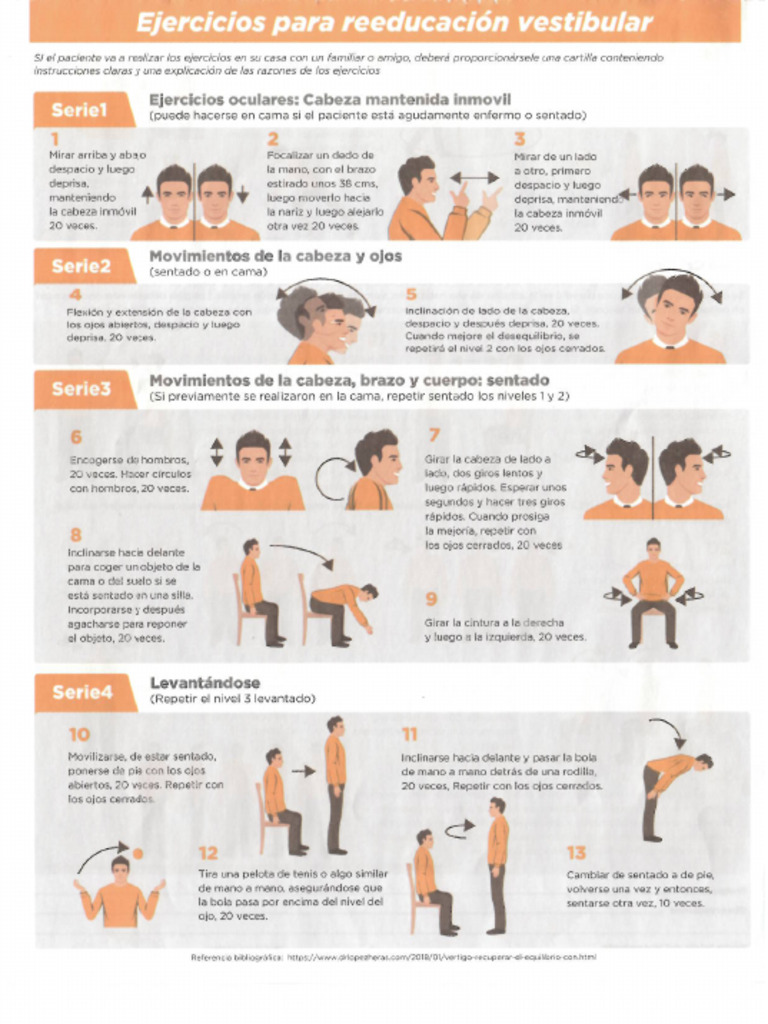 Ejercicios Para Reeducación Vestibular 01 Pdf