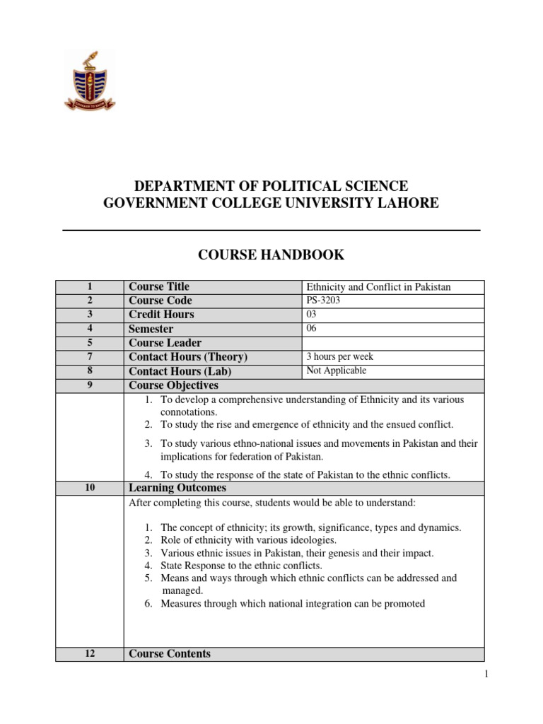 Ethnicity and Conflict in Pakistan | PDF | Pakistan | Ethnicity