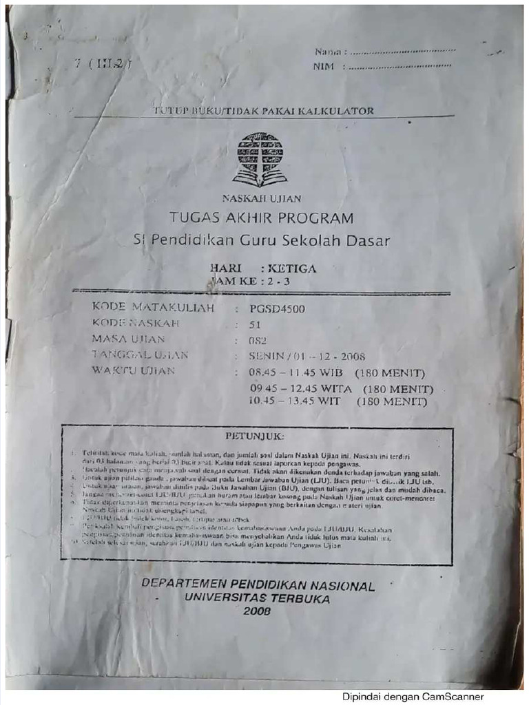 Contoh Soal Tap | PDF