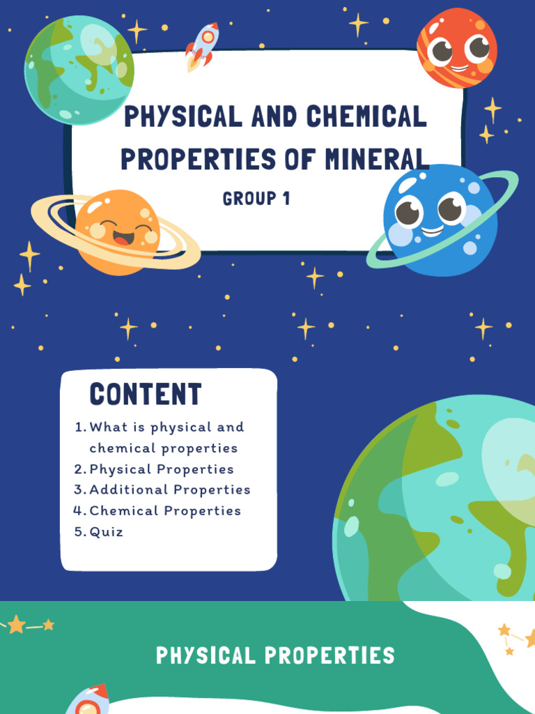 Group 1 - Lavoisier (Physical and Chemical Properties of Minerals ...