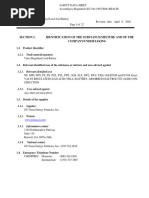 MSDS Un2800 | PDF | Dangerous Goods | Firefighting
