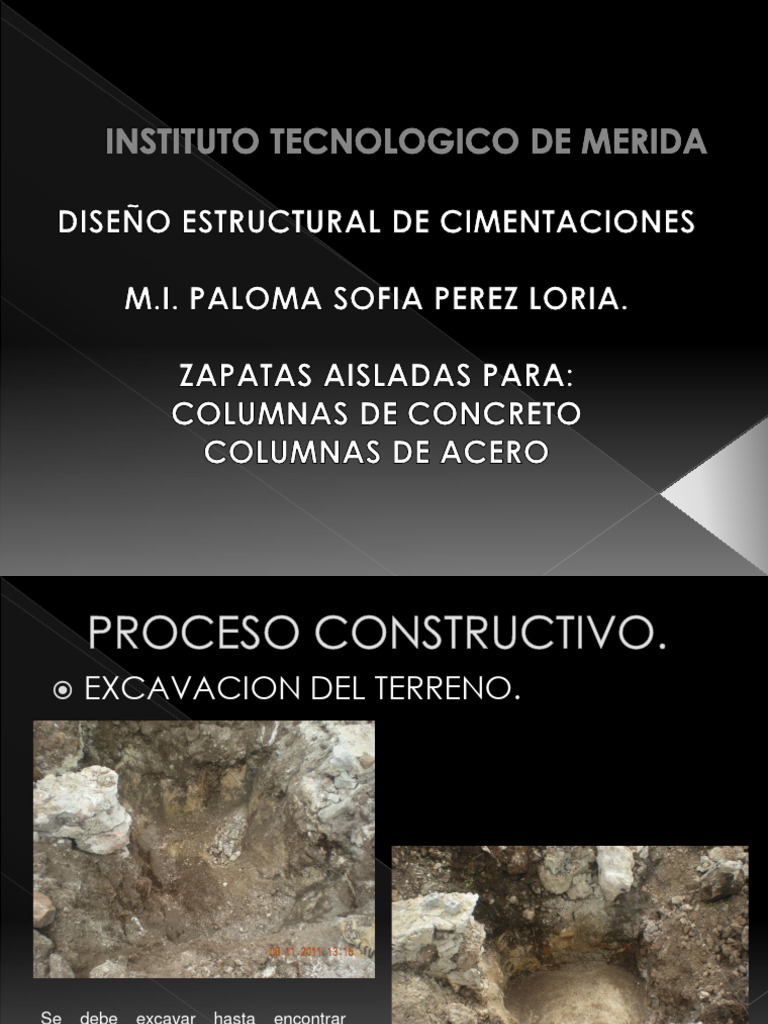 Proceso Construc Zapatas Aisladas | PDF
