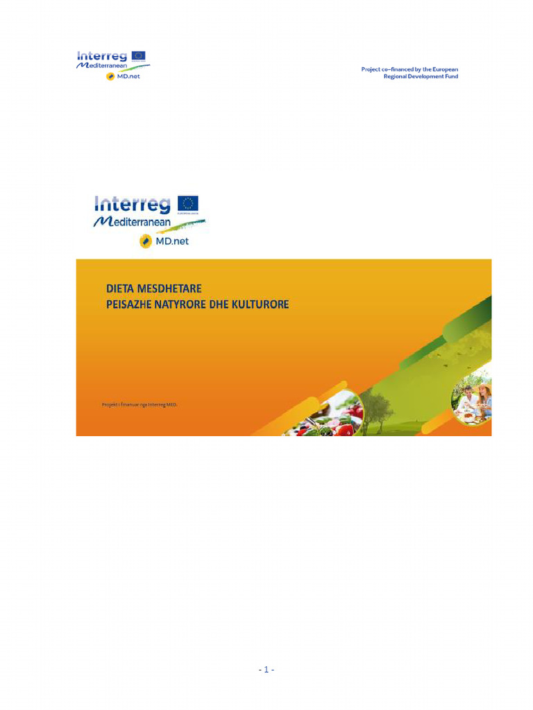 Peisazhet Natyrore Dhe Kulturore Te Dietes Mesdhetare | PDF