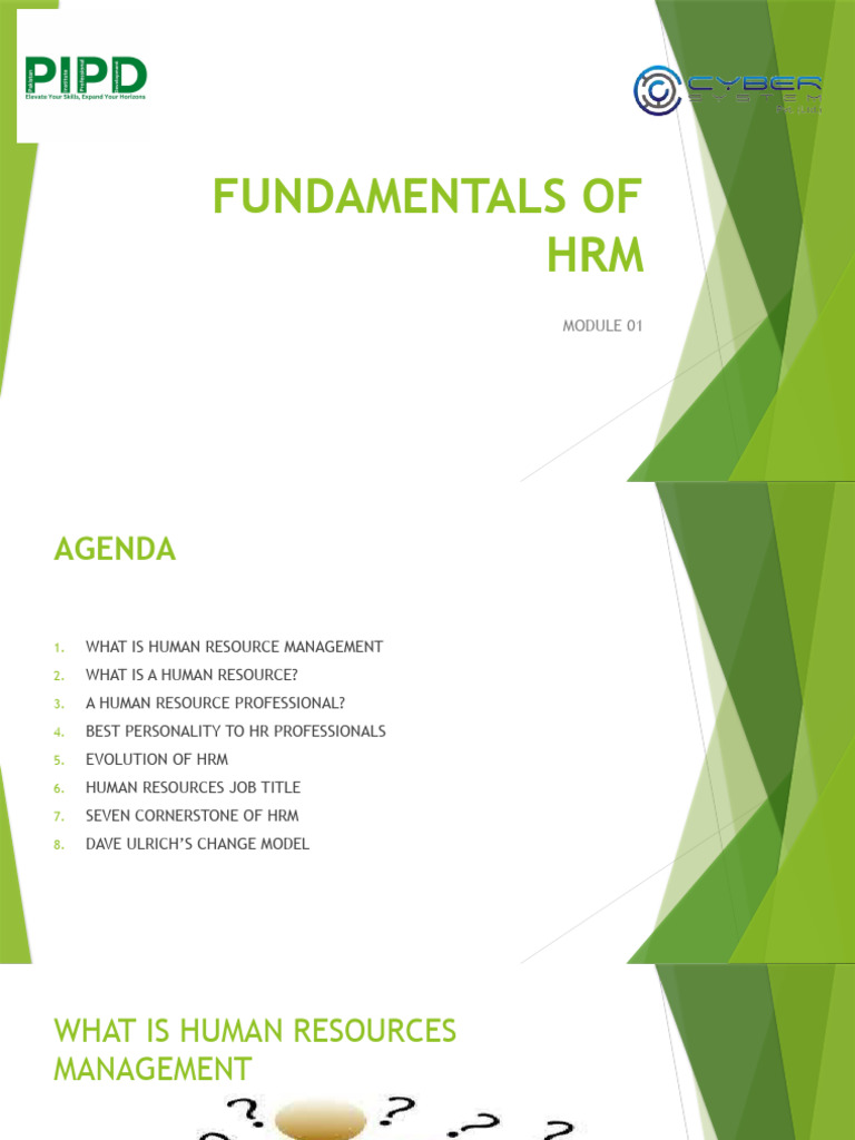Fundamentals of HRM Presentation | PDF | Career & Growth | Self-Improvement