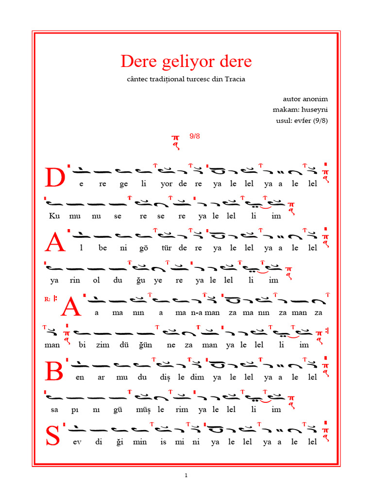 Dere Geliyor Dere (Pa Diat) | PDF