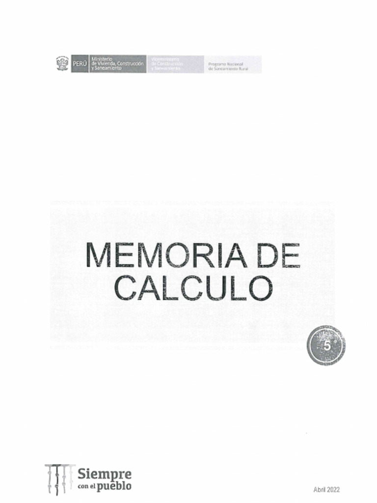 Memoria de Calculo | PDF Memoria de Calculo | PDF