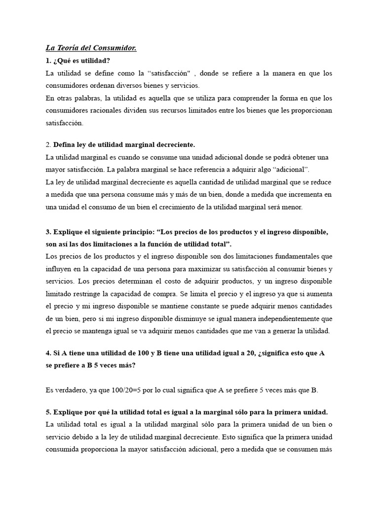 Segunda Guia de Eco | PDF | Utilidad marginal | Utilidad