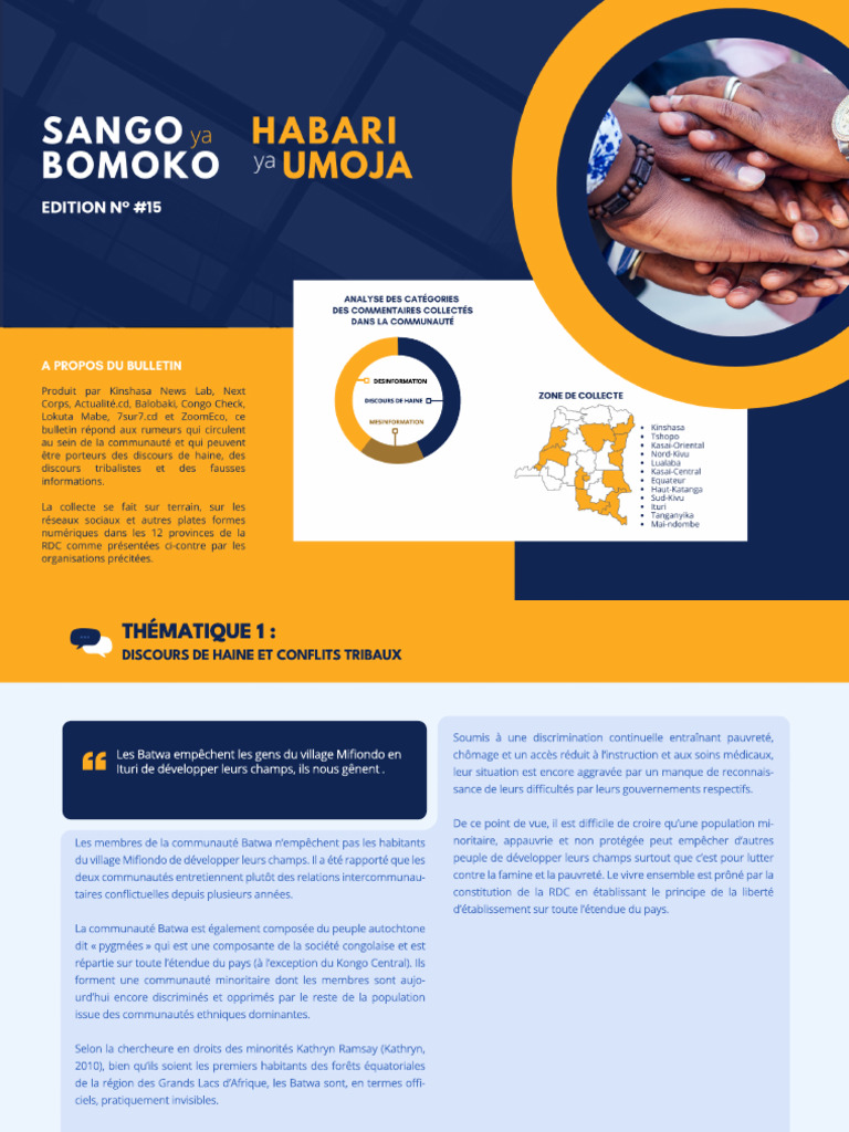 Sango Ya Bomoko N - 15 | PDF