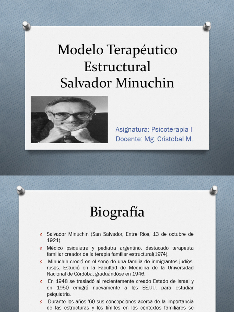 Modelo Terapéutico Estructural de Minuchin | PDF | Sicología | Medicina ...