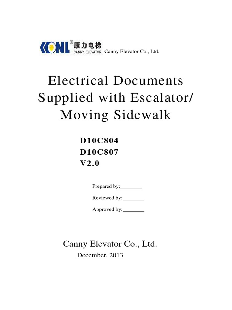 Control Drawing | Download Free PDF | Switch | Escalator