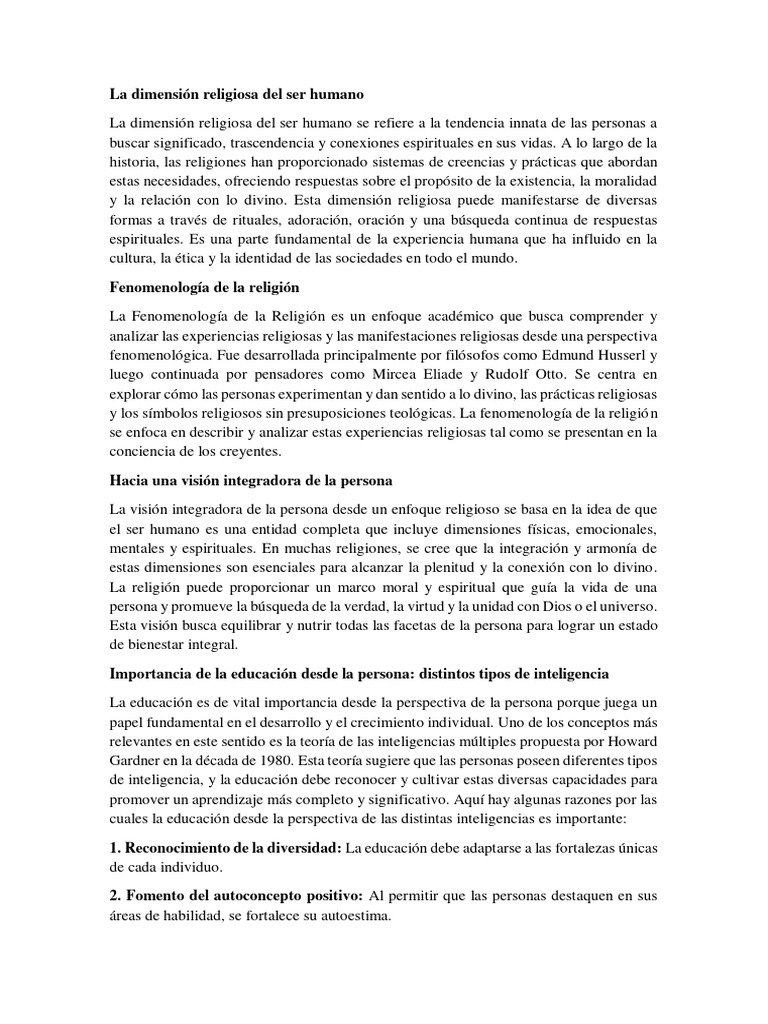4dimensión Religiosa | PDF | Plan de estudios