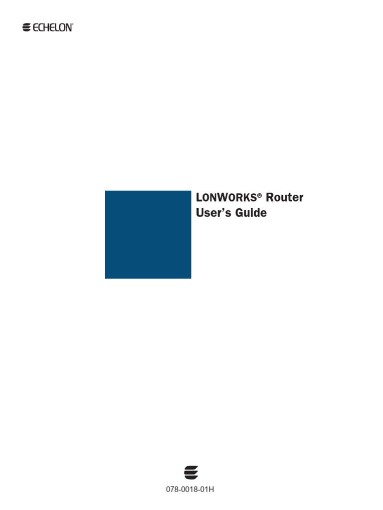 LonWorks Router Users Guide | PDF | Computer Network | Router (Computing)