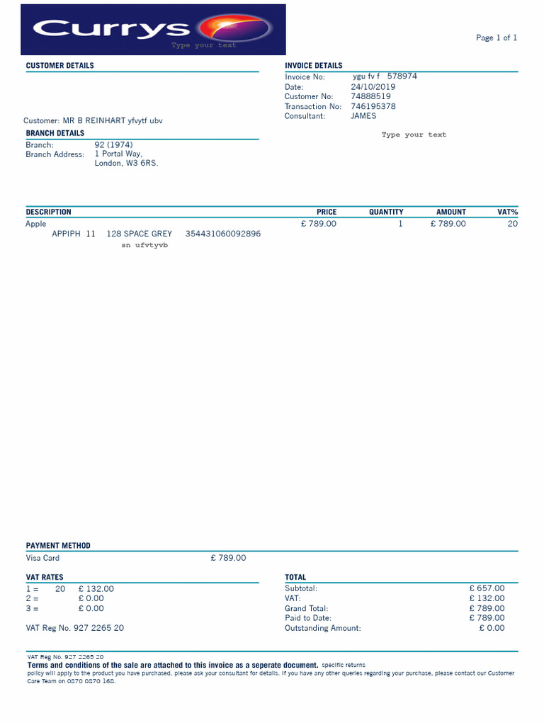 Currys Retail Limited Uk 1 PDF | PDF