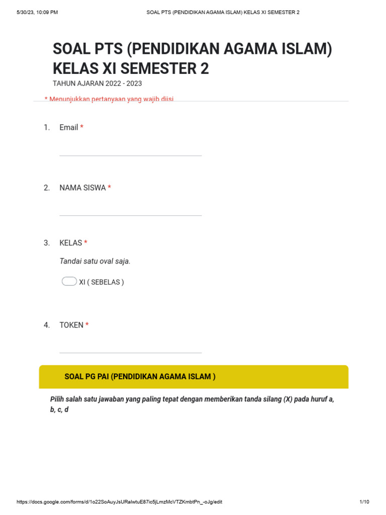 Formulir Tanpa Judul - Google Formulir | PDF Formulir Tanpa Judul - Google Formulir | PDF