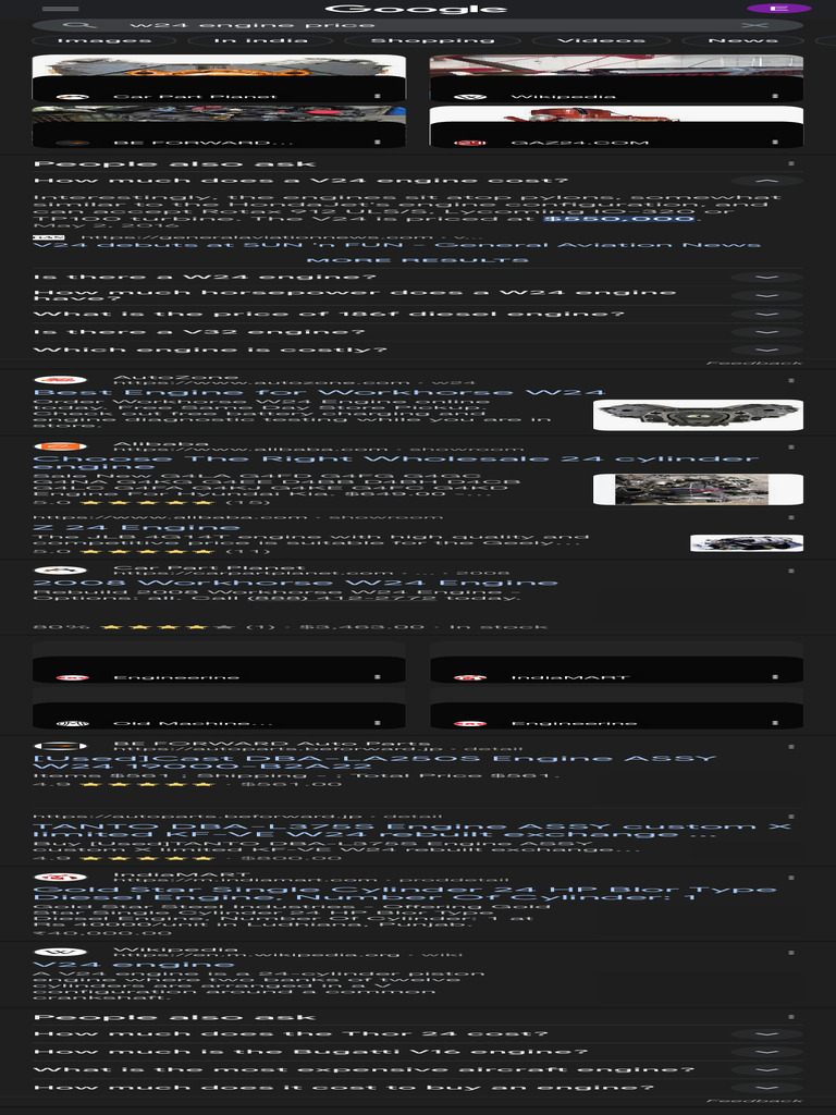 V24 Engine Overview & Pricing | PDF | Engines | Vehicle Parts