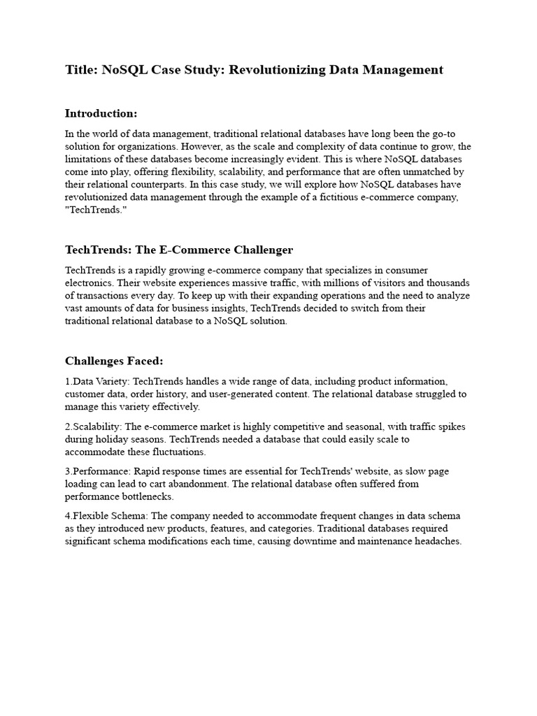 NOSQL | PDF | Mongo Db | No Sql