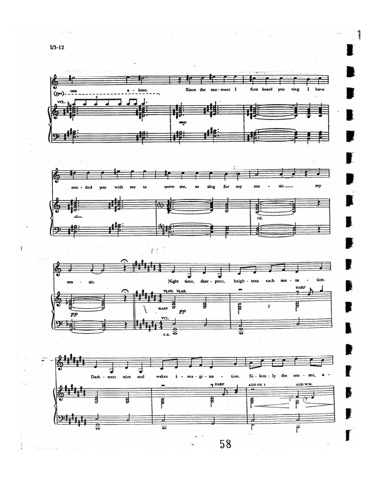Phantom - Music of The Night | PDF