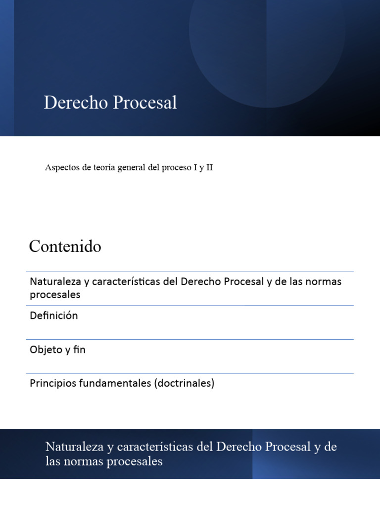 Derecho Procesal | PDF | Ley procesal | Jurisdicción
