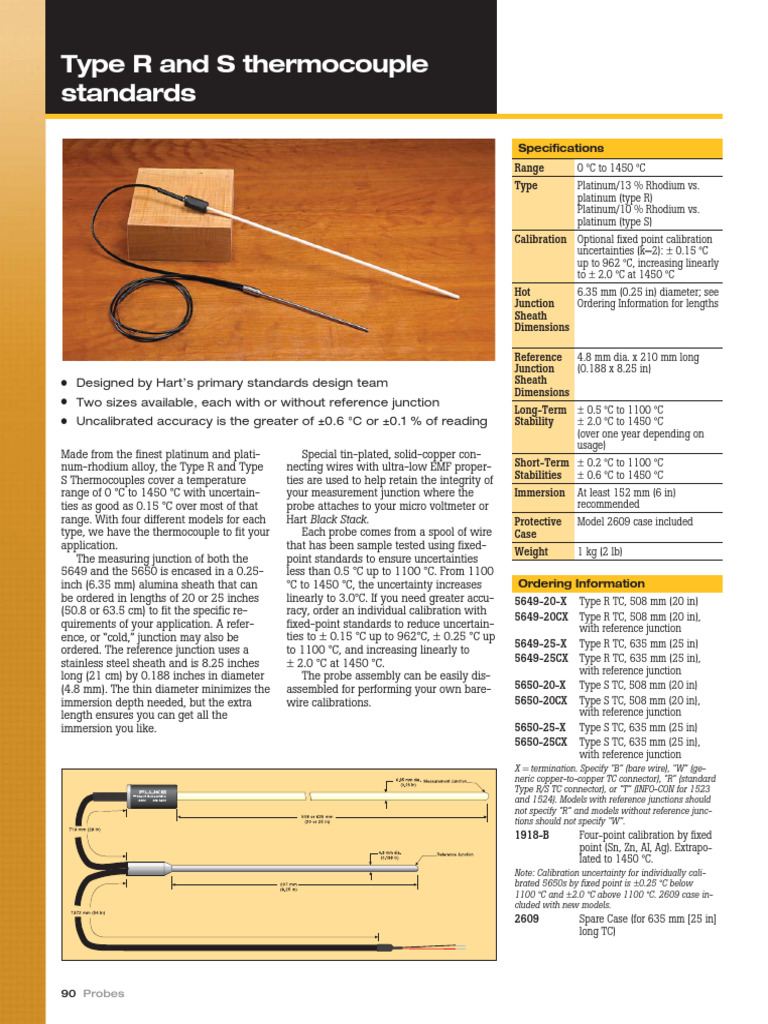 Fluke 5649 5650 Katalogseite en | PDF | Thermocouple | Applied And ...