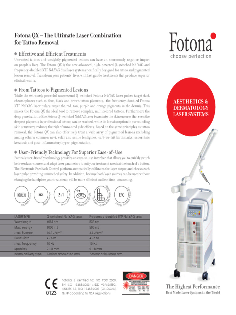 Fotona QX Leaflet | PDF | Laser | Electromagnetic Radiation