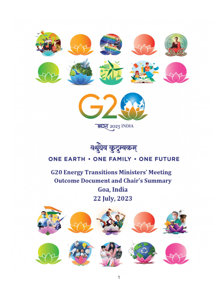 G20 Energy Transitions Ministers' Meeting Outcome Document and Chair's ...