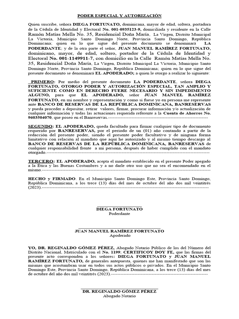 Poder Profesor Juan.... | PDF | República Dominicana | Gobierno