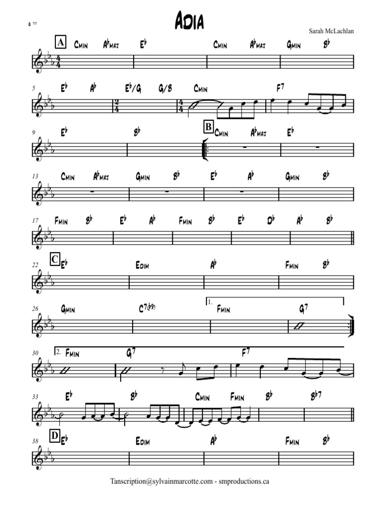 Adia | PDF | Songs Written