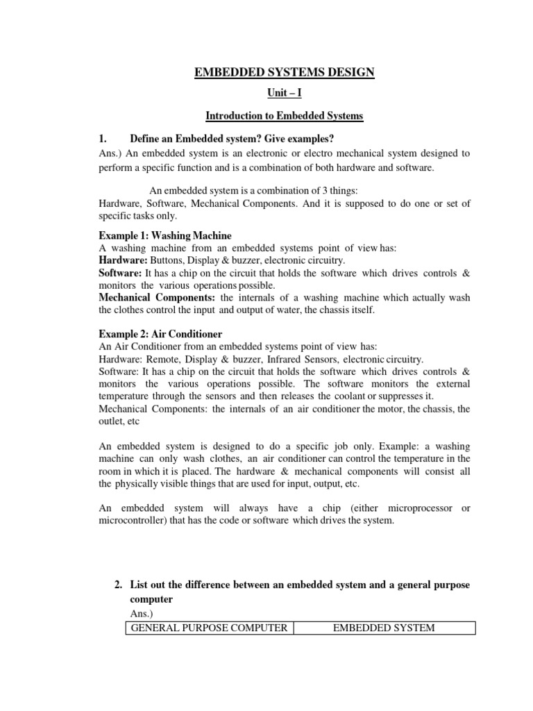 Embedded System Design | PDF | Random Access Memory | Read Only Memory