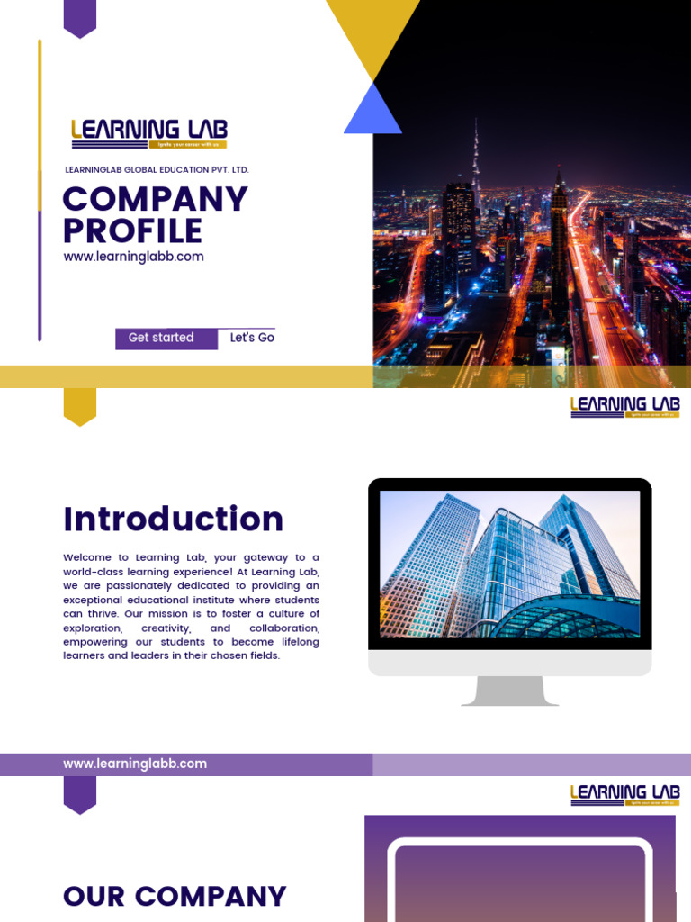 Company Profile (Learning Lab) | PDF | Digital Marketing | Analytics