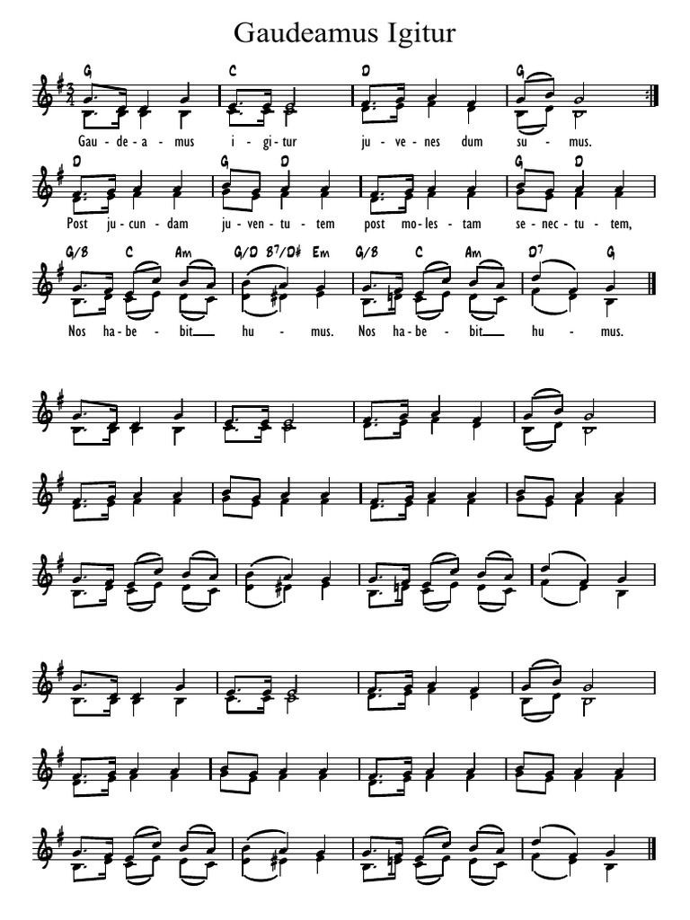 Gaudeamus Igitur | PDF