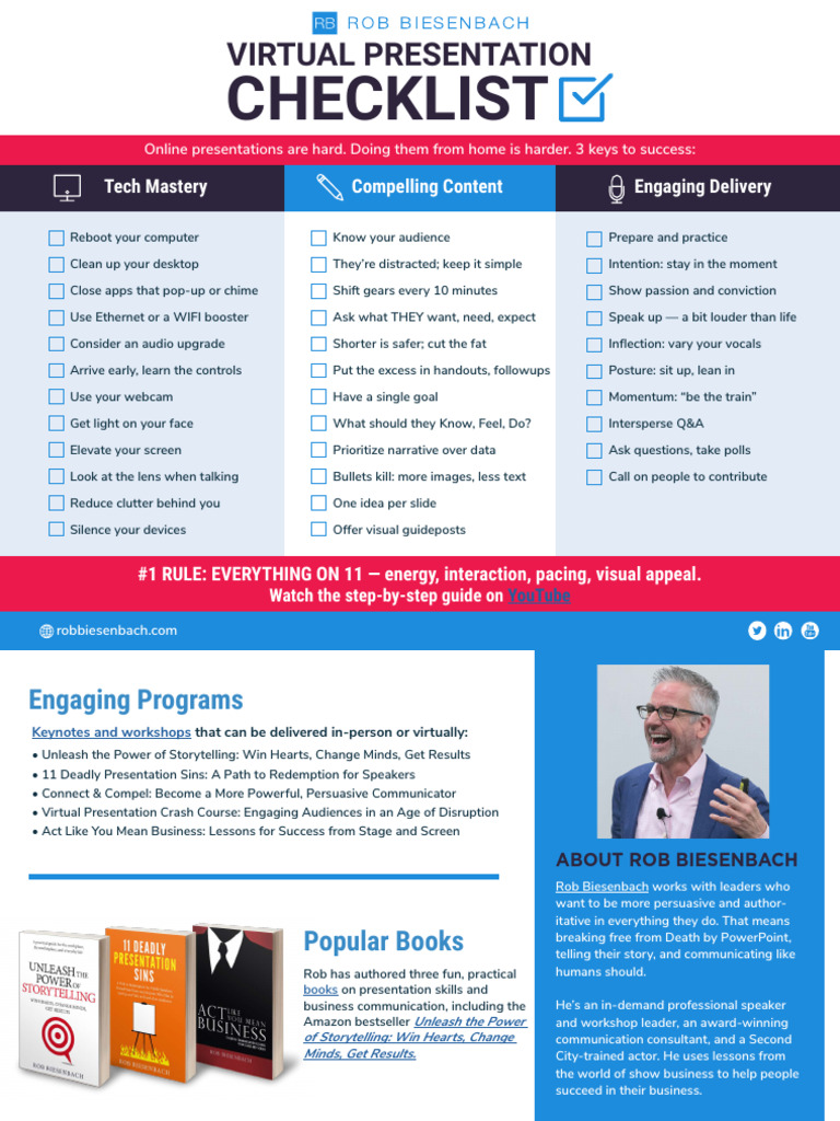 Virtual Presentation Checklist Final | PDF