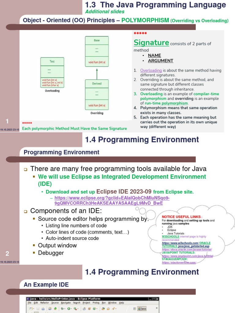 Presentation For Object Oriented Programming | PDF | Computers