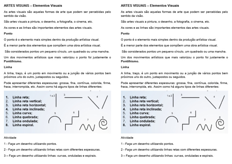 Elementos Básicos das Artes Visuais | PDF | Desenho | Pinturas