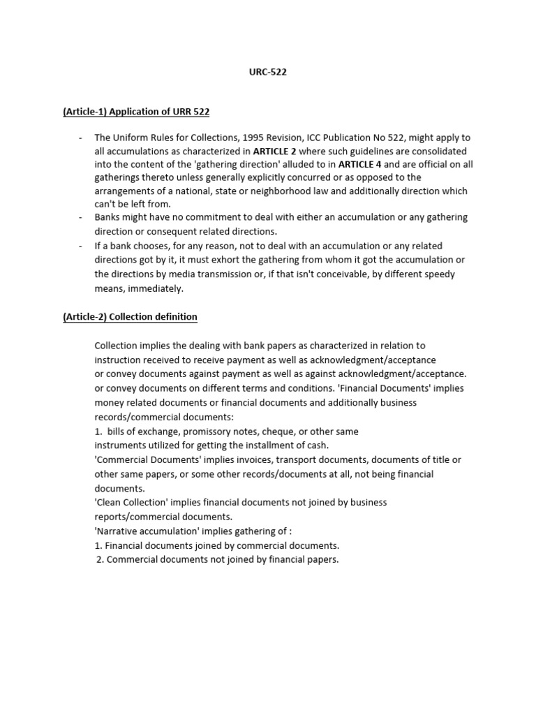 Urc 522 | Download Free PDF | Interest | Payments