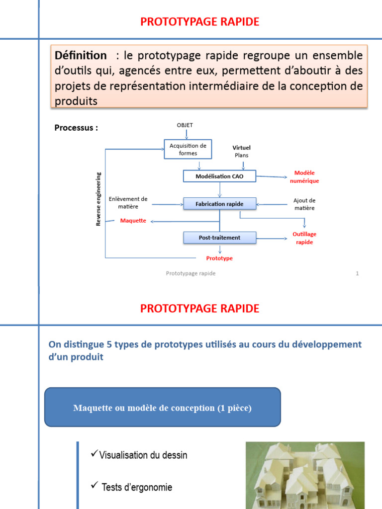 Chapitre Prototypage Rapide | PDF | Sciences physiques | Secteur ...