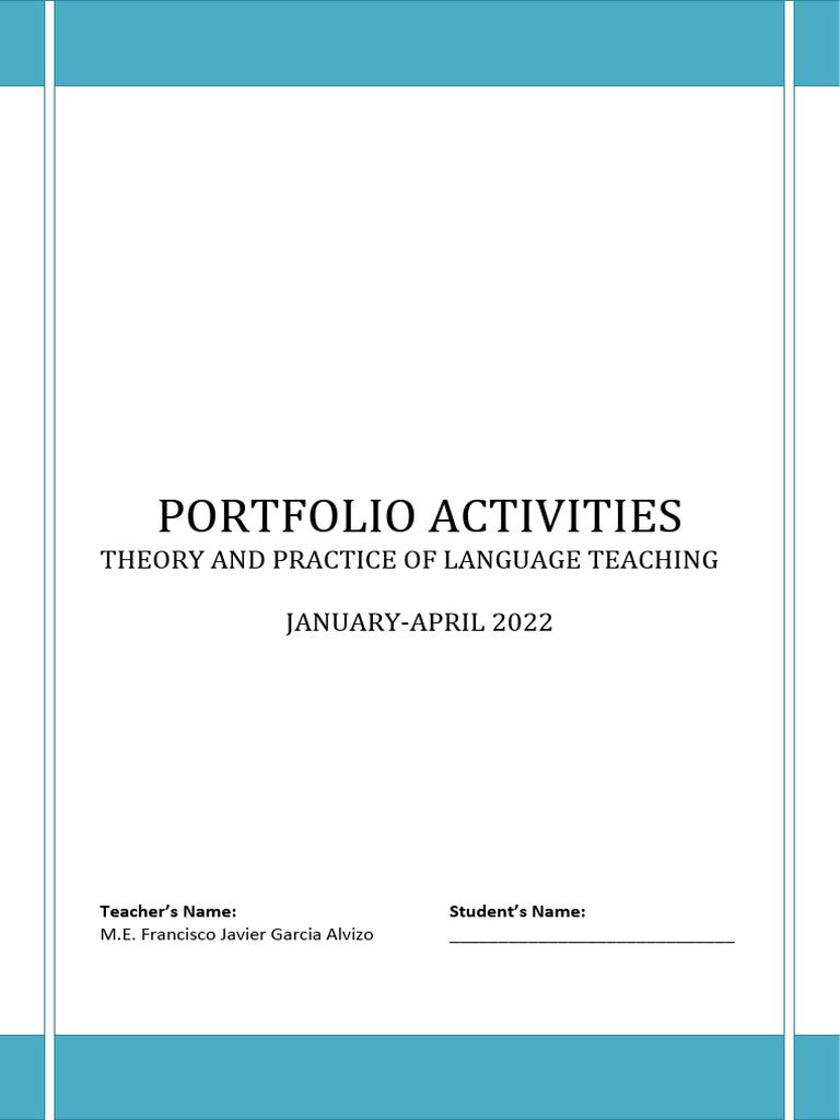 Portfolio Activities Methodology Ii | Download Free PDF | Language ...