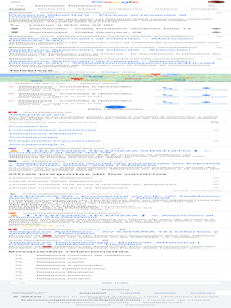 Número Telepizza - Buscar con Google | PDF