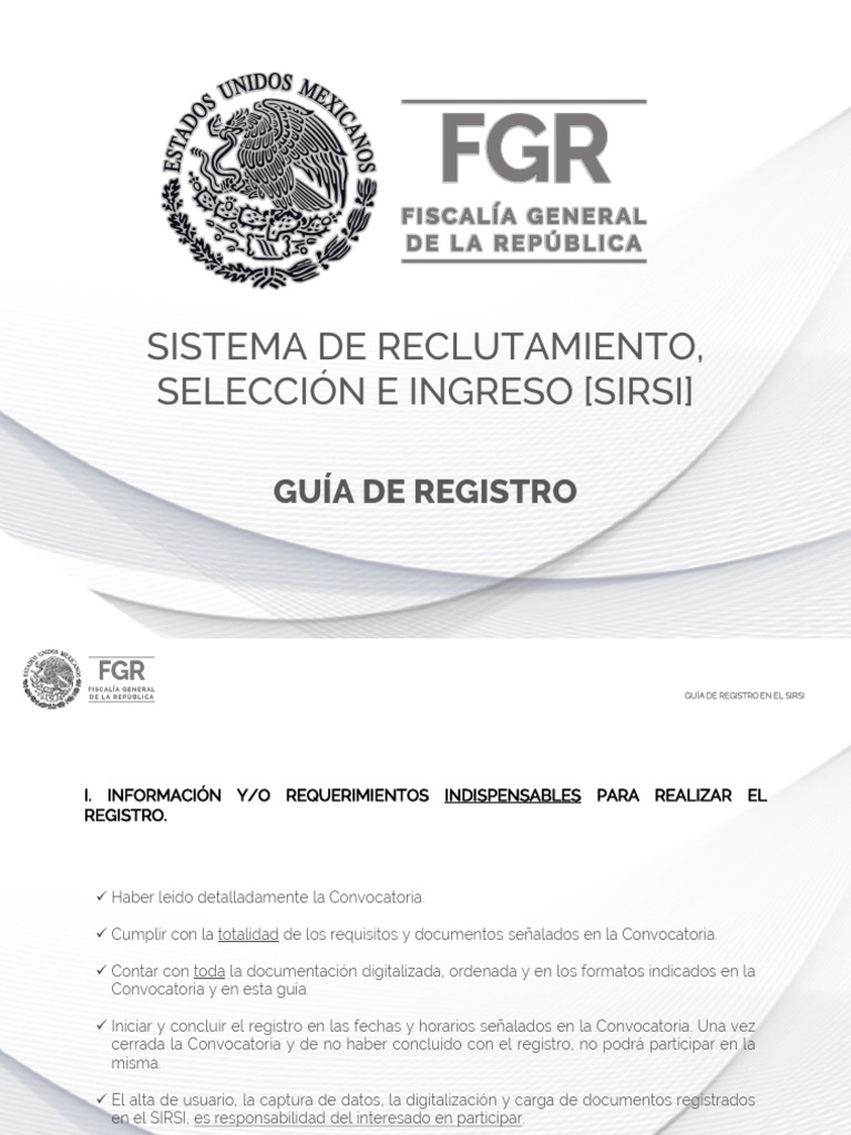 Guia de Registro Génerica SIRSI 2023 | PDF | Contraseña | Archivo de ...