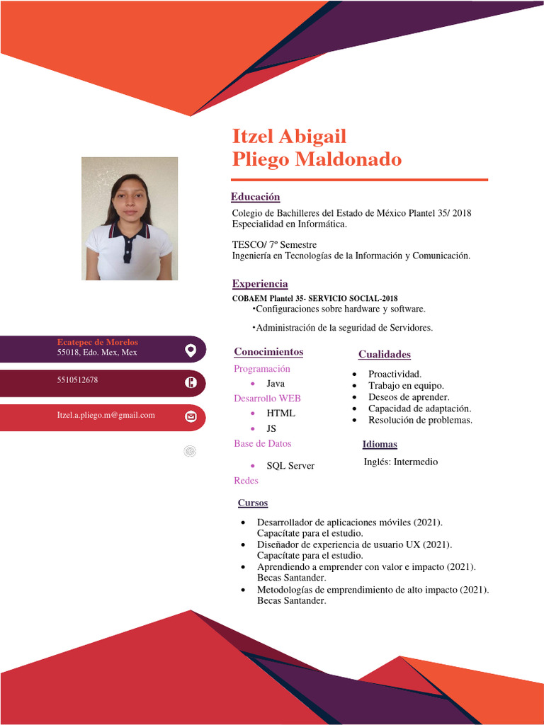 CV-Itzel Abigail | PDF