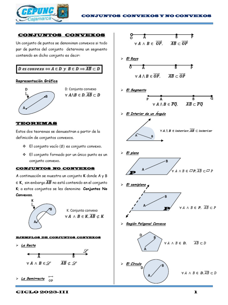 Sem 2 Conjuntos Convexos-1 | PDF | Triángulo | Conjunto convexo