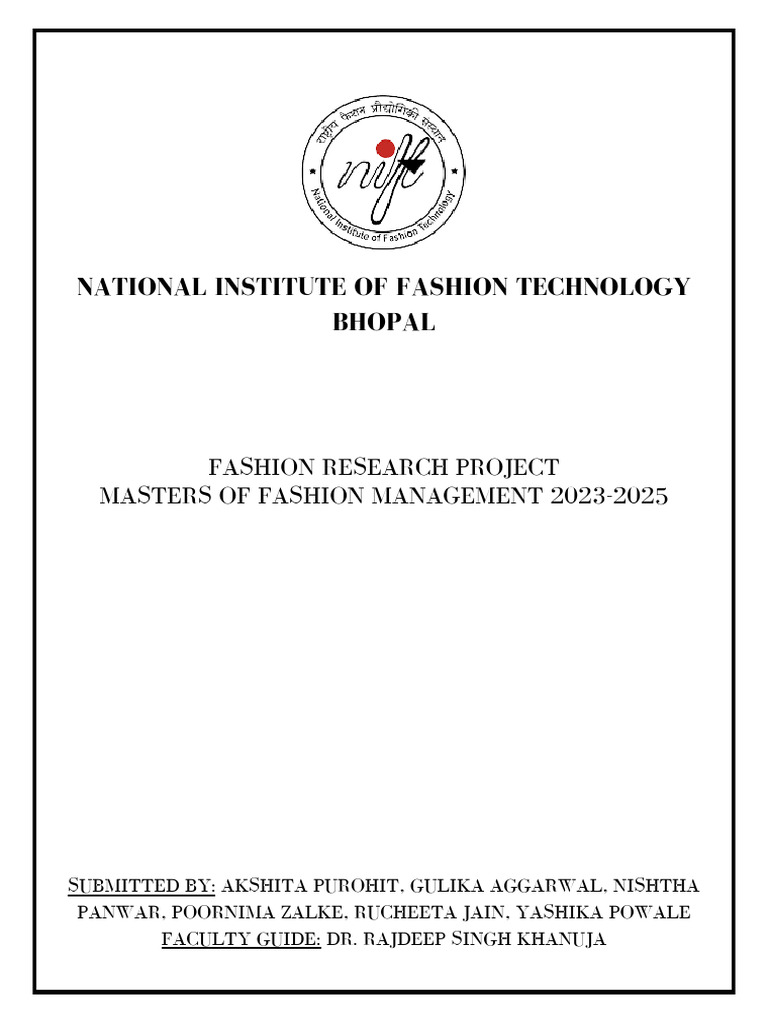 Fashion Research Project | PDF | Mental Disorder | Fashion