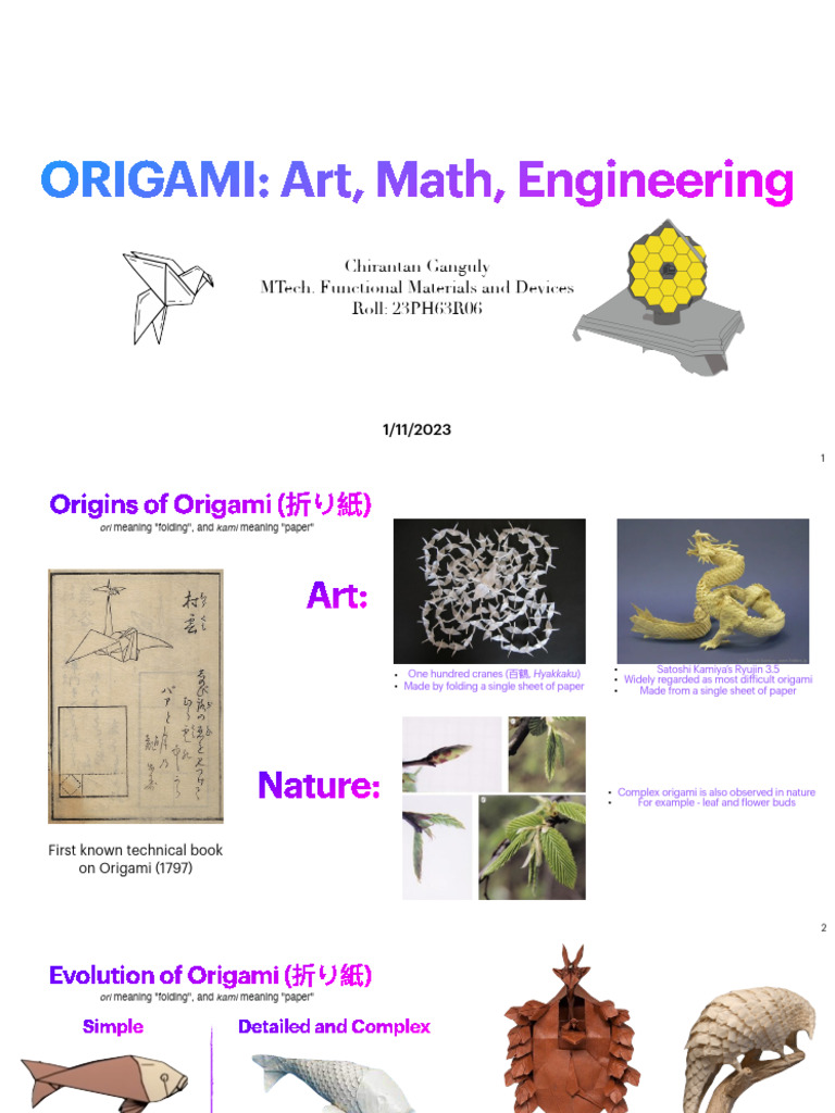 Present and Future of Origami Engineering | PDF | Origami | Mathematics