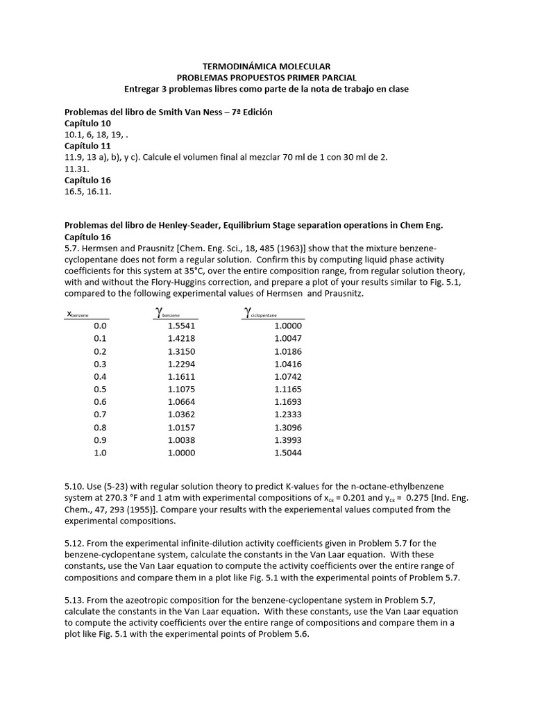 Problemas Propuestos Primer Parcial | PDF | Physical Sciences | Applied And Interdisciplinary ...