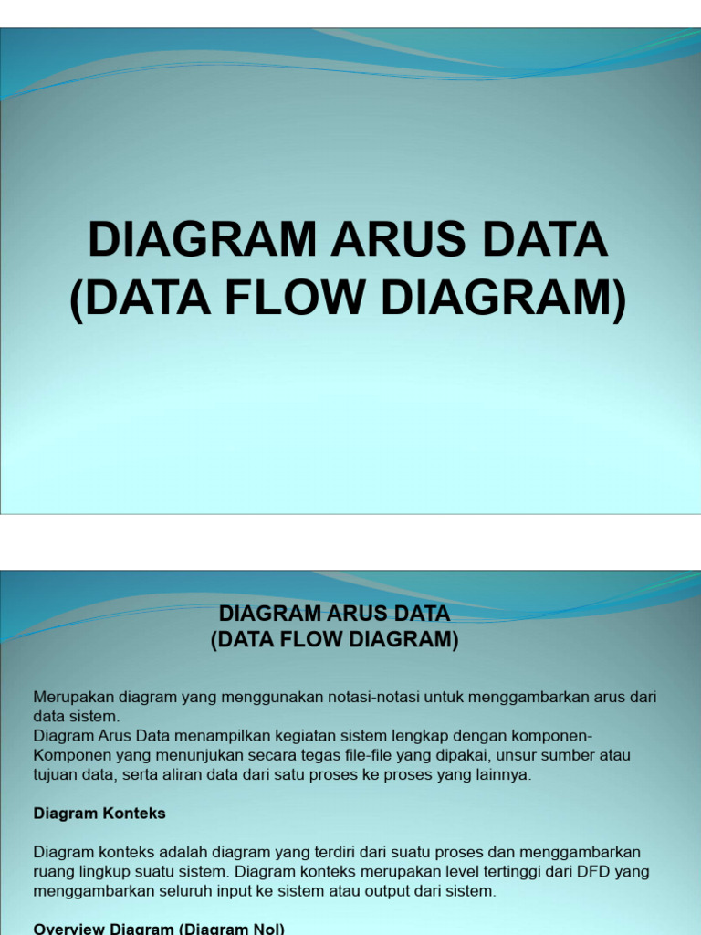 Panduan Diagram Arus Data DFD | PDF
