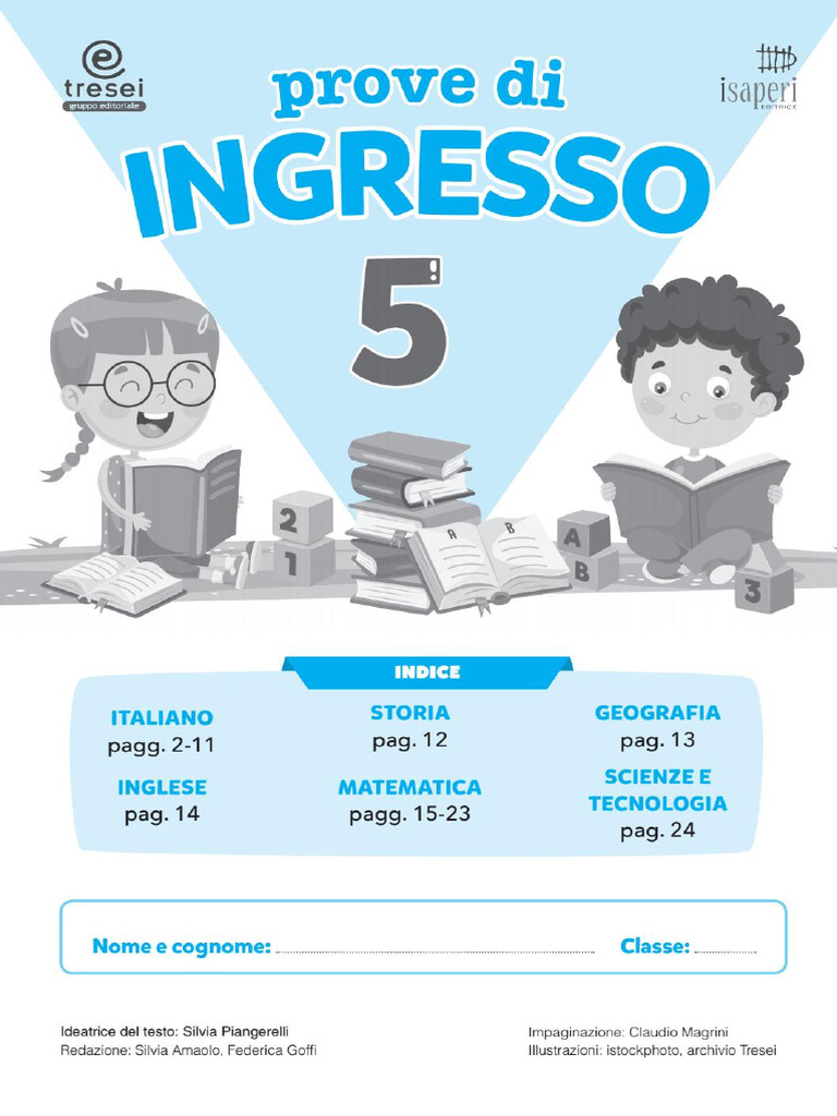 PROVA DI INGRESSO Classe 5 | PDF