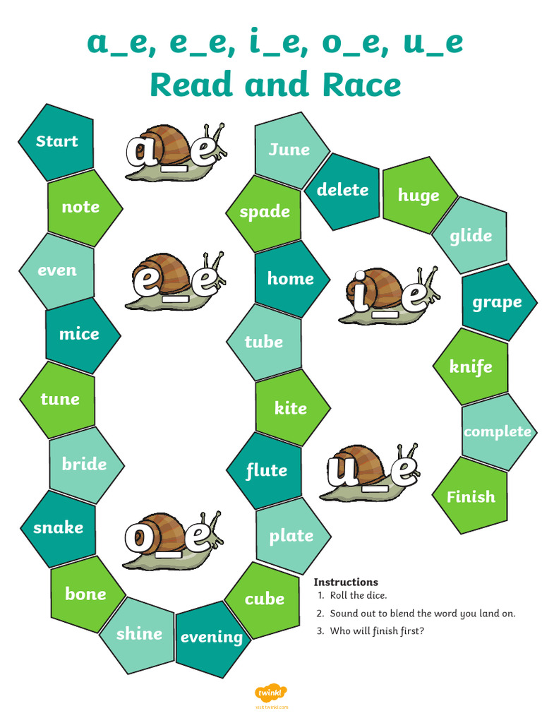 T L 9062 Phase 5 Phonics Read and Race Game Bumper Activity Pack Ver 8 ...
