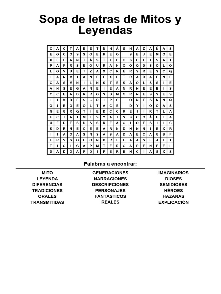 Sopa Mitos Y Leyendas Pdf