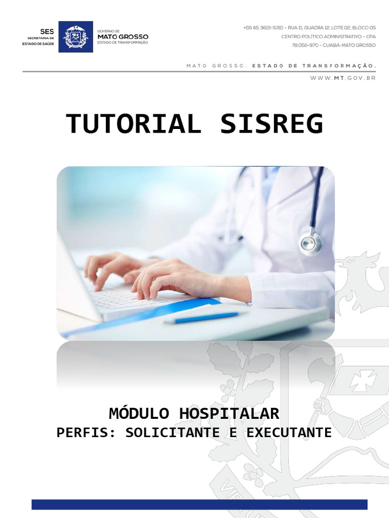 Tutorial SISREG: Acesso e Solicitações Hospitalares | PDF | Senha | Estado