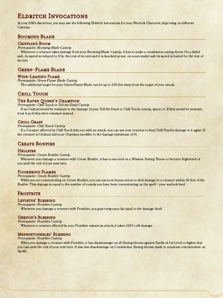 1028159-Eldritch Invocations | PDF